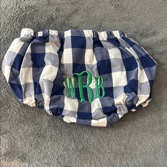 Swim | Blue And White Checkered Kids Swim Bloomers | Poshmark